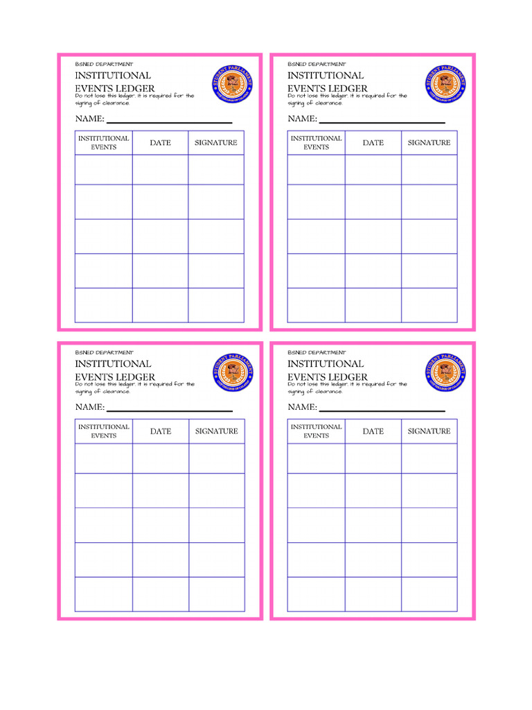 Student Ledger | PDF