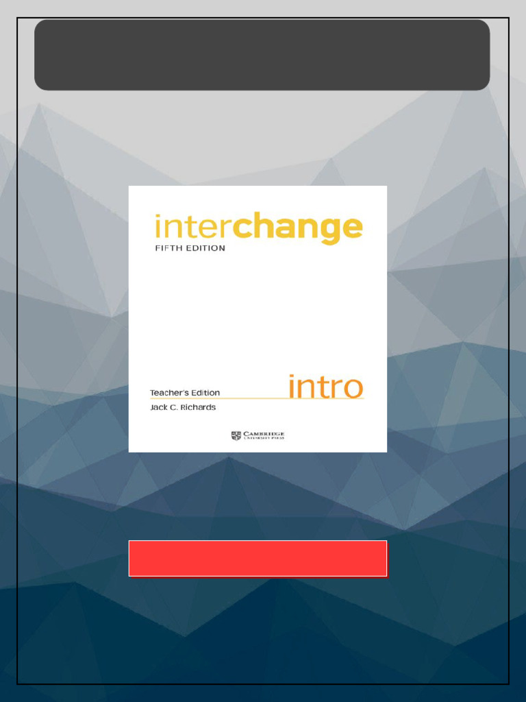 Interchange Intro Teacher S Edition Jack C. Richards Available Any ...