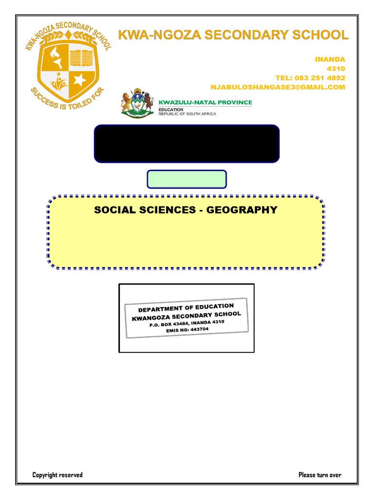 Grade 9 Geography Assessment Guidelines | PDF | Wear | Erosion