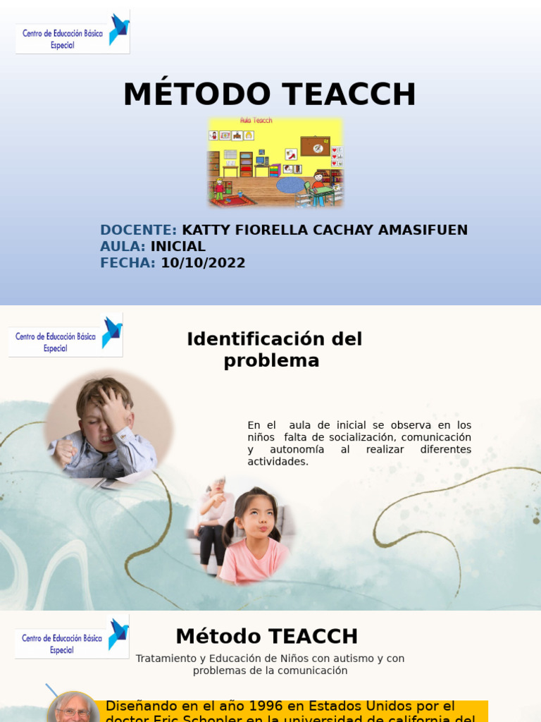 Estrategias del Método TEACCH en Educación | PDF