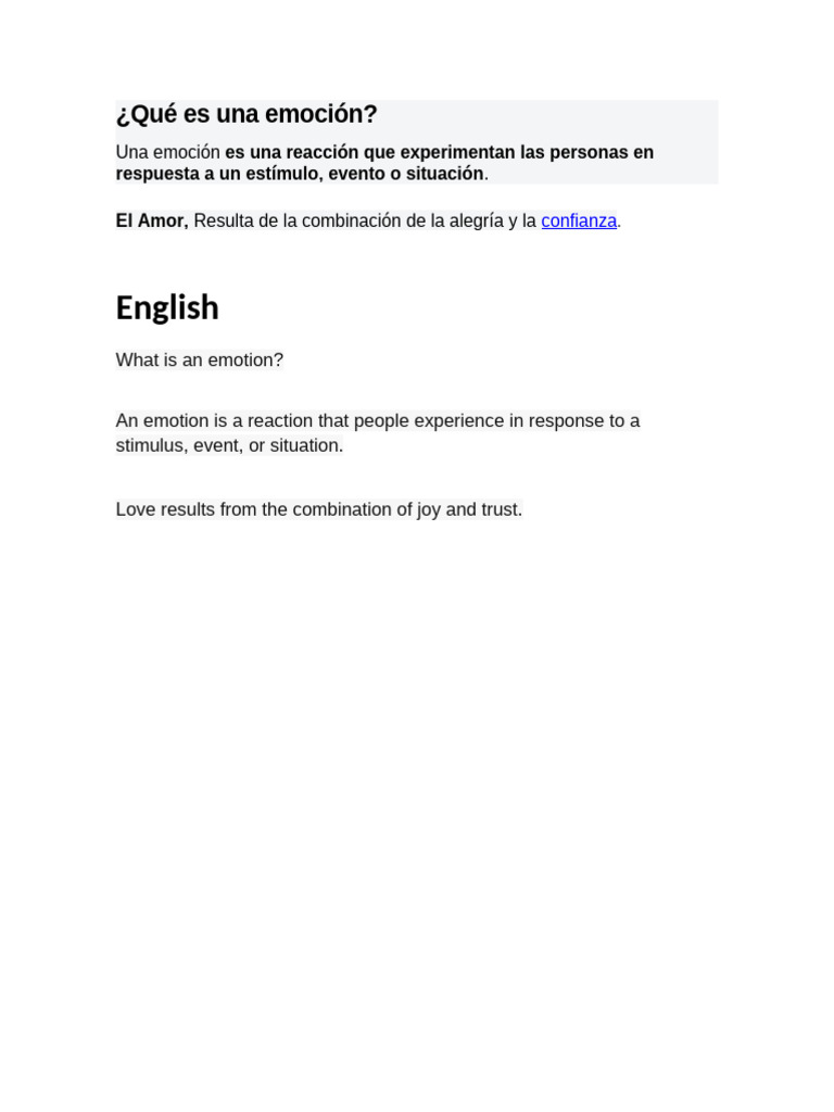 Qué Es Una Emoción | PDF