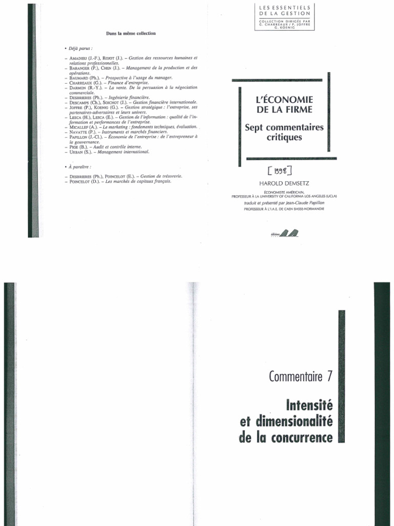 Texte Demsetz (1998) - Copie | PDF