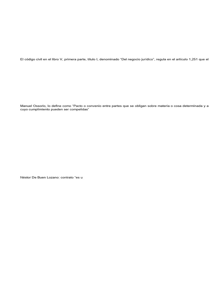 NOT. II. 4. Negocio Jurídico y Contrato. Nery Muñoz. | PDF | Justicia ...