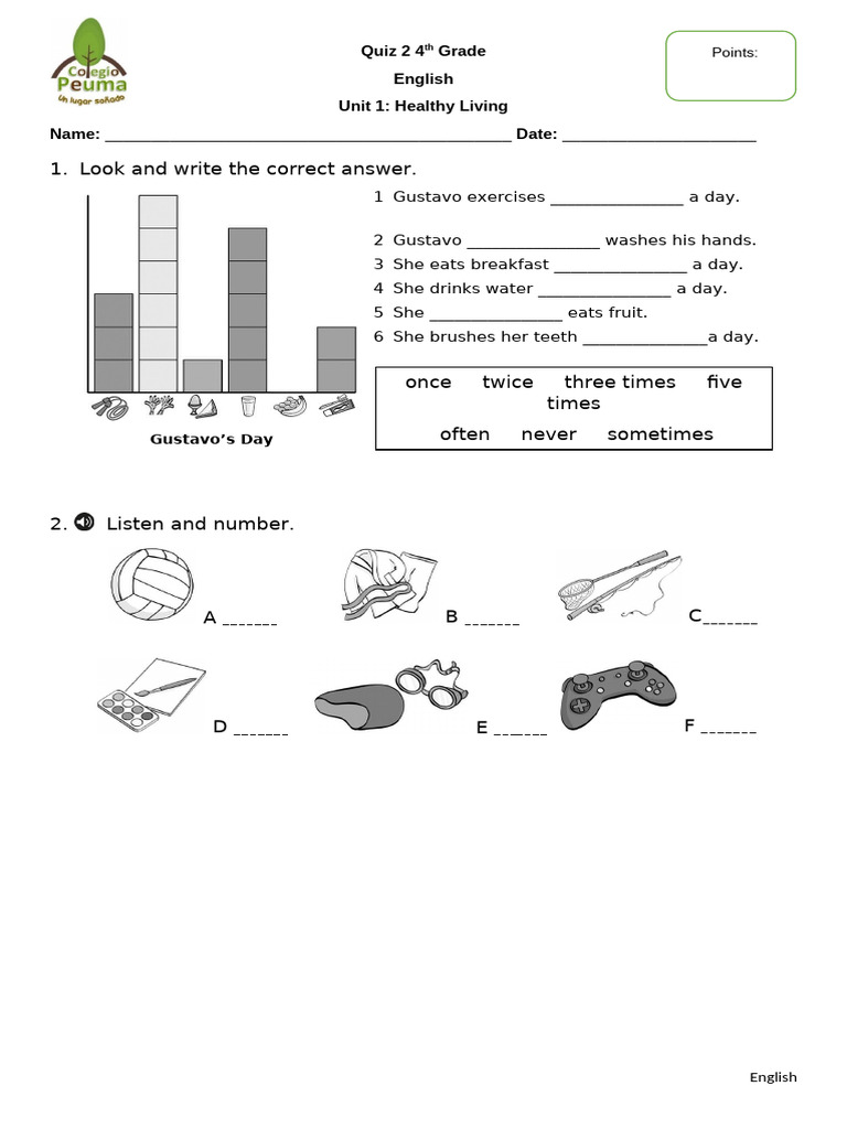Quiz 2- Unit 1- 4th Grade. | PDF