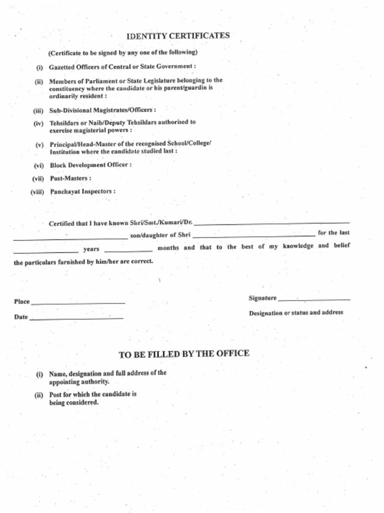 Attestation Form | PDF