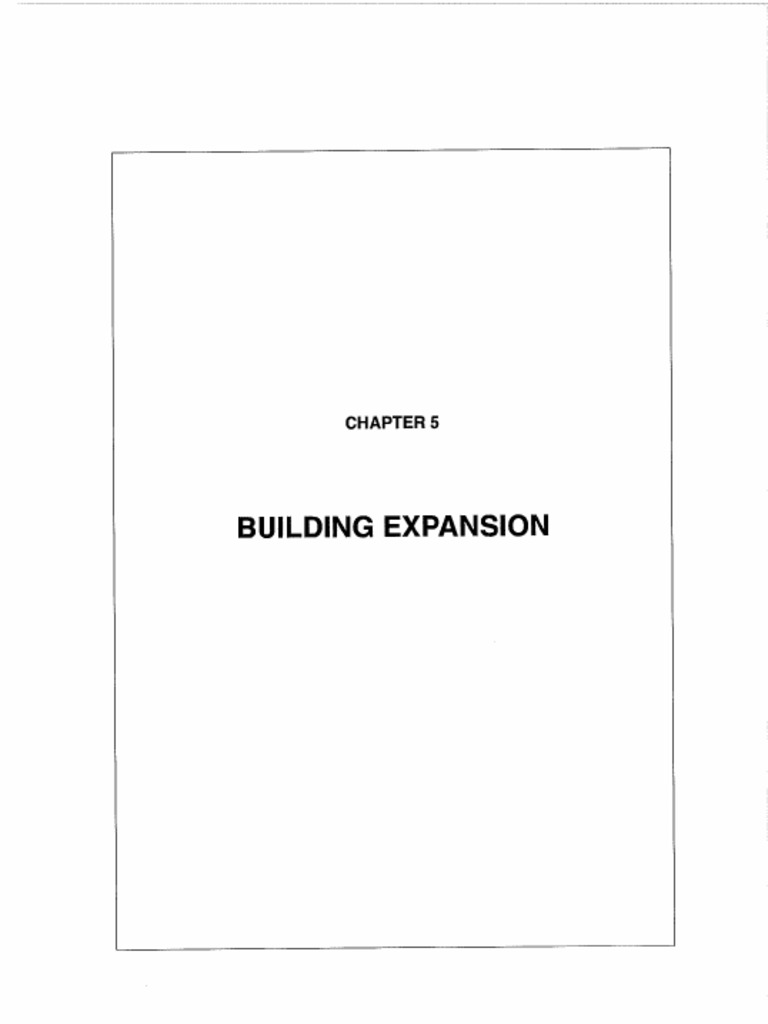 Chapter 5 Building Expansion | PDF