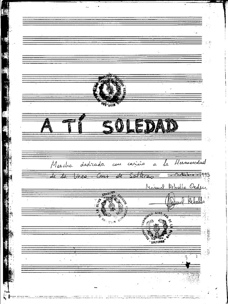 A Ti Soledad (M P Manuel Rebollo) | PDF