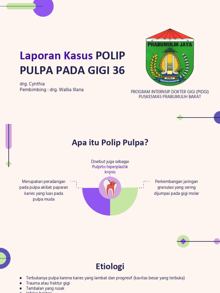 Polip Pulpa: Diagnosis dan Tatalaksana | PDF