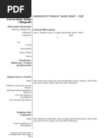 Cv Format Shqip