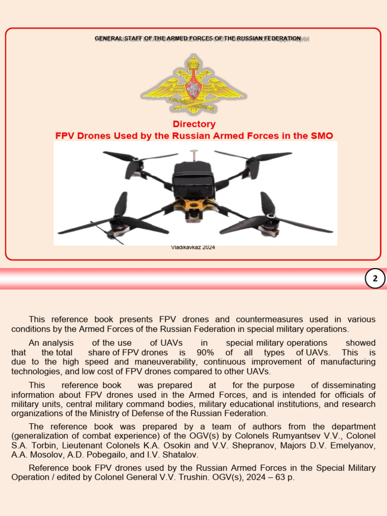 Russian FPV Drones, Drone Munitons and Countermeasures | PDF | Ammunition | Takeoff