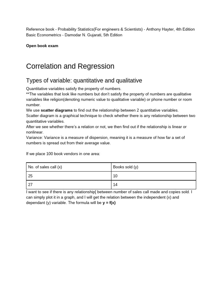 Regression Analysis - 5004 - Lecture 1 - 28 Feb 2025 | PDF | Regression ...
