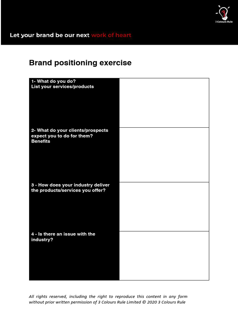 Lesson 3 Brand Positioning | PDF