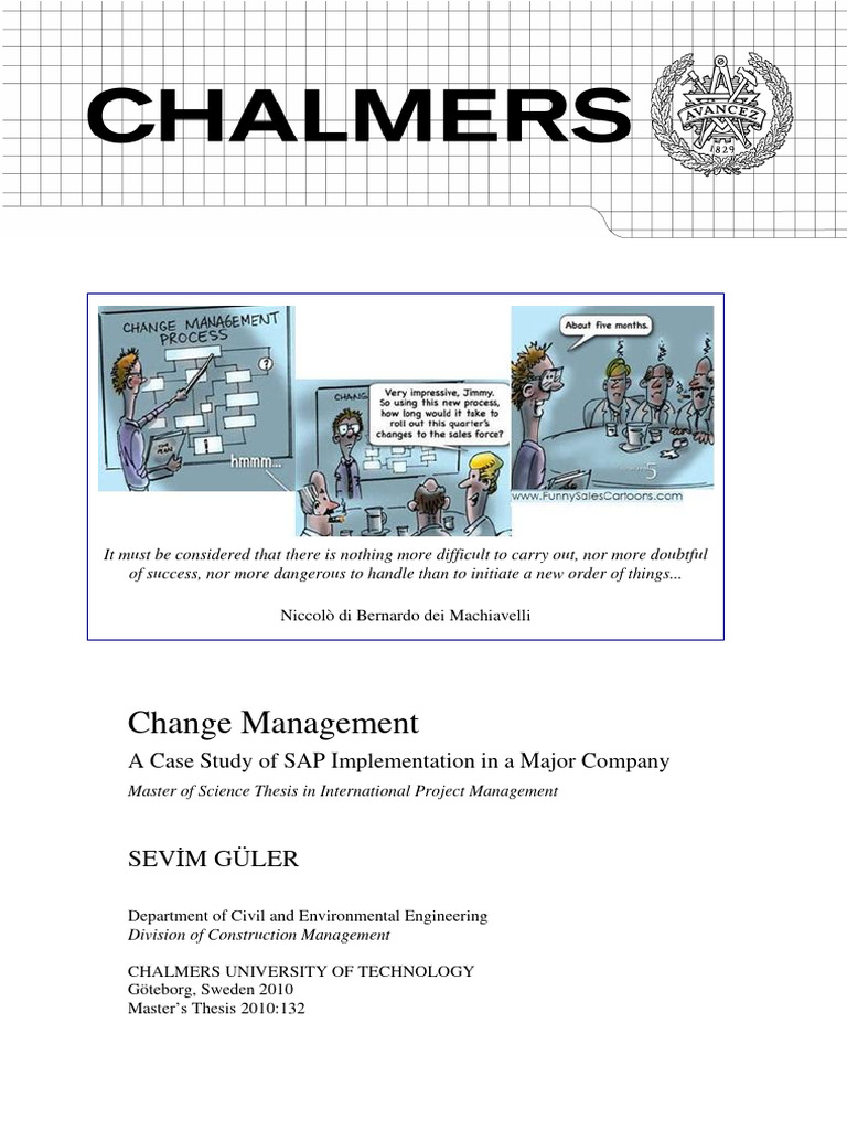 Change Management a Case Study of SAP Im | PDF | Change Management ...