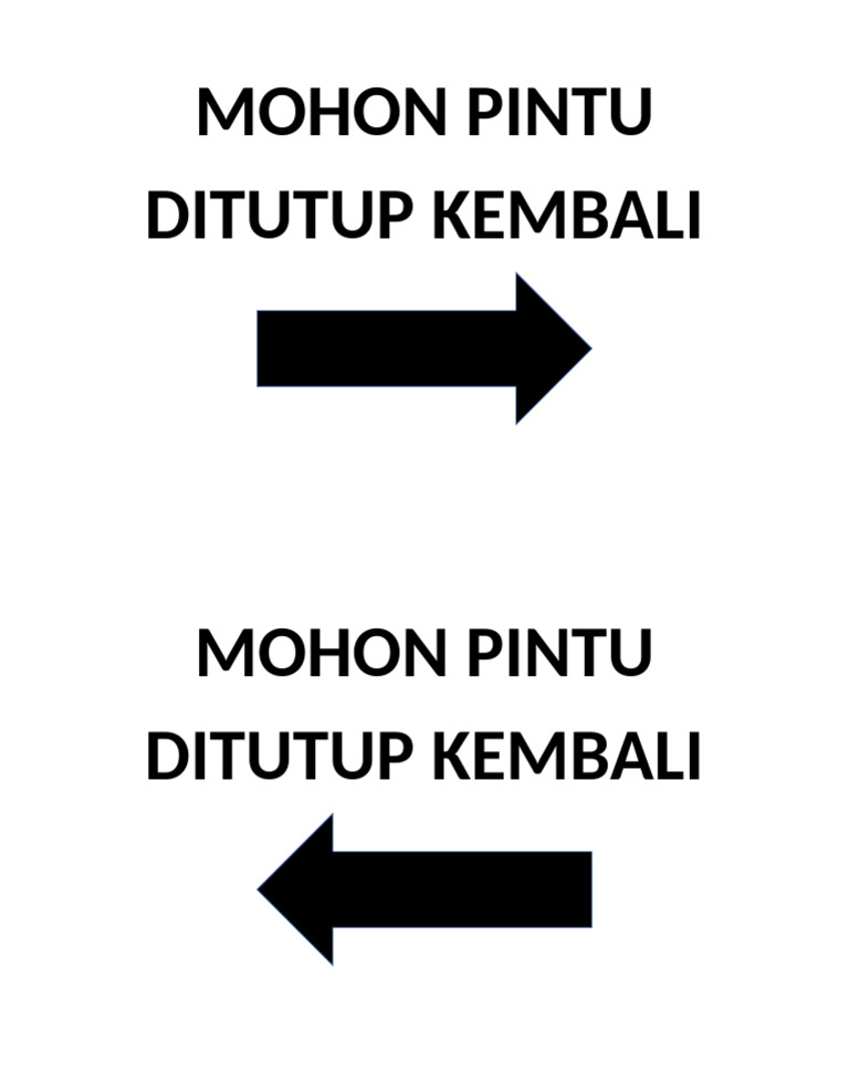 Mohon Pintu Ditutup Kembali | PDF