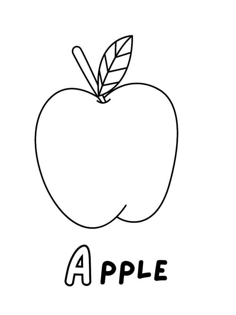 White Minimalist Alphabet Coloring Book Worksheet (8.5 X 11 In) | PDF