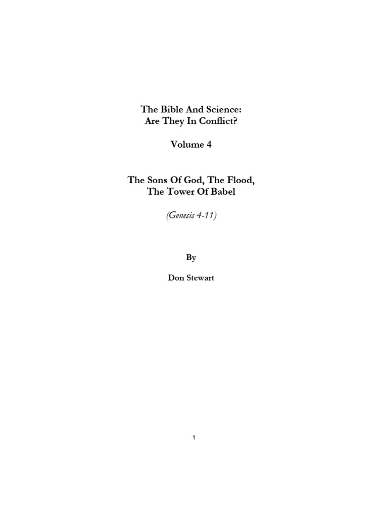 Bible vs. Science: Genesis 4-11 Explained | PDF | Cain And Abel | Noah