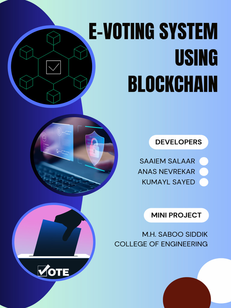 Decentralized E-Voting System Using Blockchain | PDF | Software Testing ...