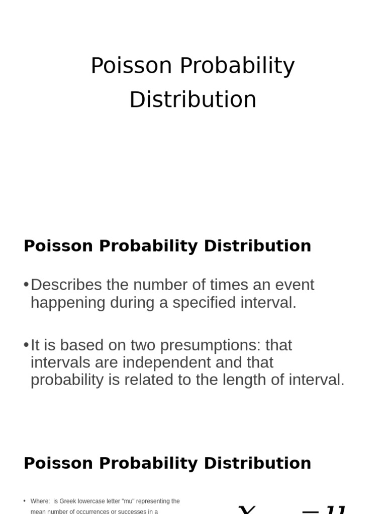 Poisson Probability Distribution | PDF