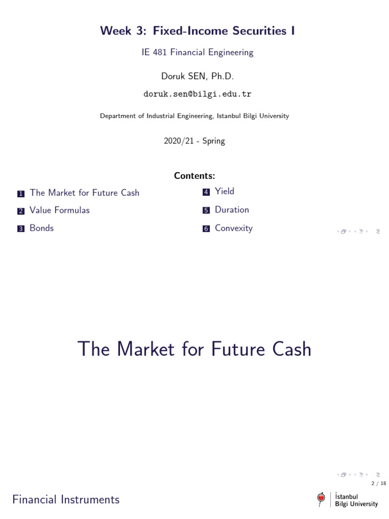 03 Fixed Income Securities I | PDF | Bonds (Finance) | Fixed Income