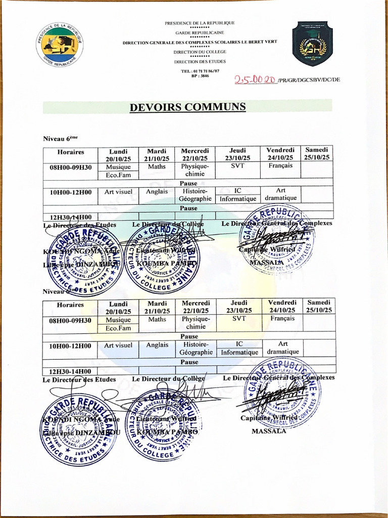 Devoirs Communs 6ème | PDF