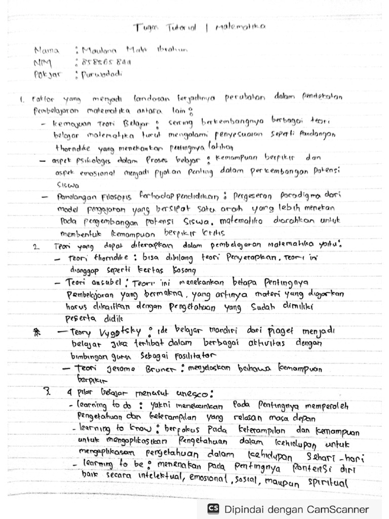MTK TT 1 Maulana M.I | PDF