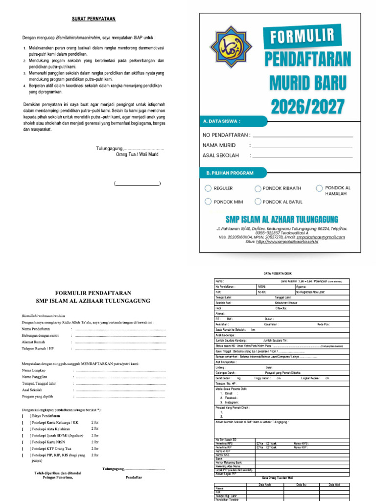 Formulir Psb New Pdf