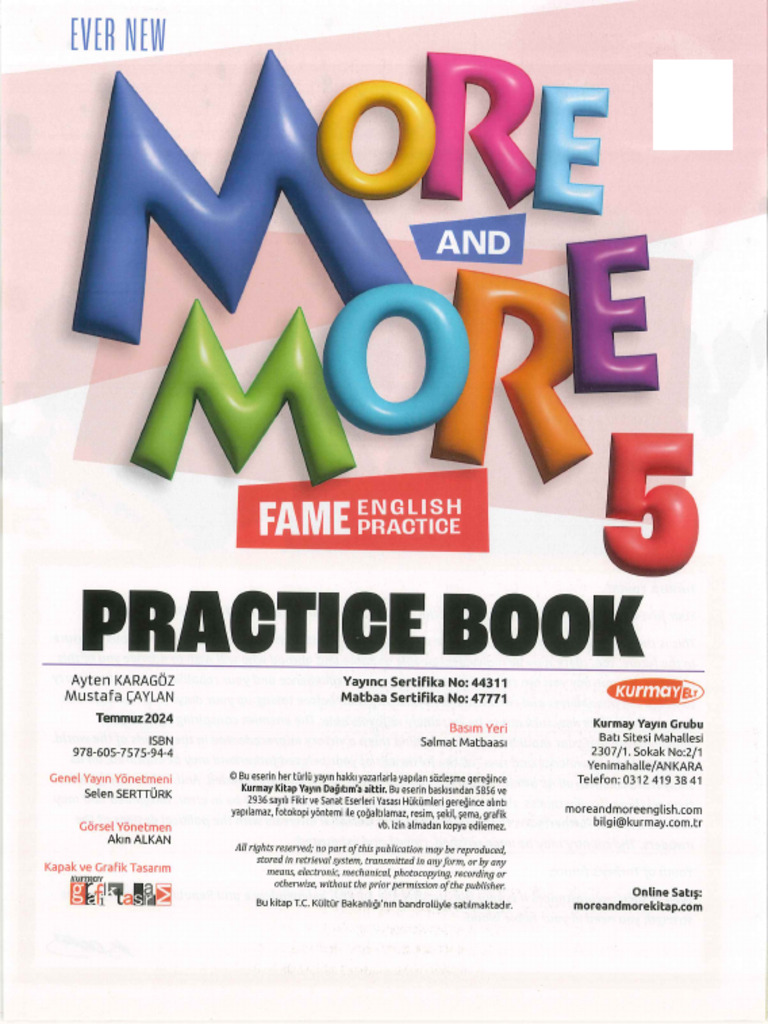 2065 5 More and More Practice Book | PDF