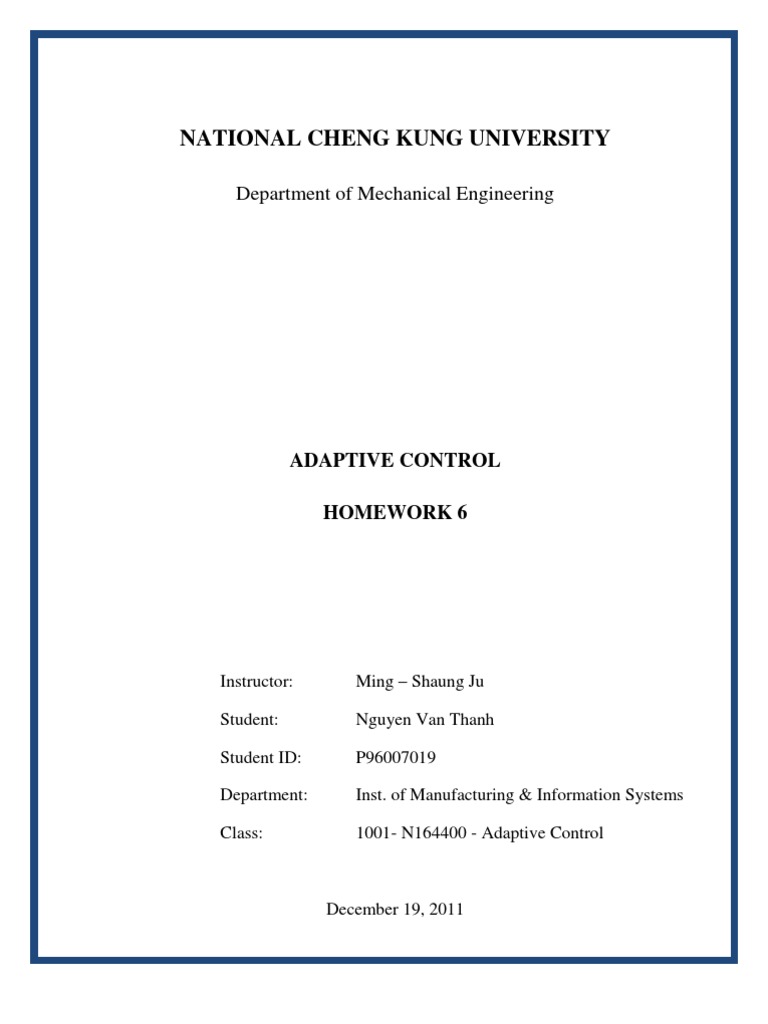Adaptive Control Theory Direct Self Tuning Regulators And Internal