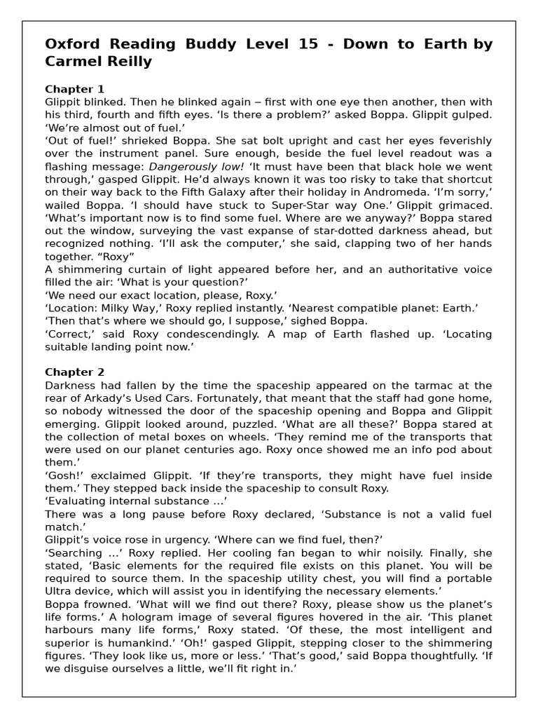 Oxford Reading Buddy Down To Earth | PDF | Outer Space | Astronomy