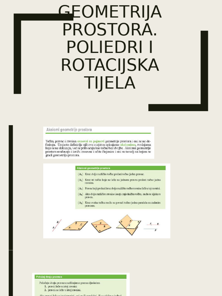 Geometrija Prostora | PDF