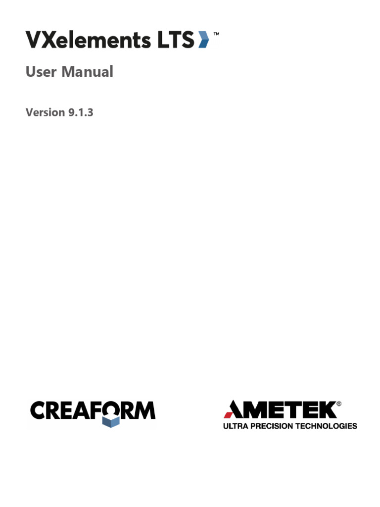 VXelements LTS User Manual 9.1.3 | PDF | Engineering Tolerance ...