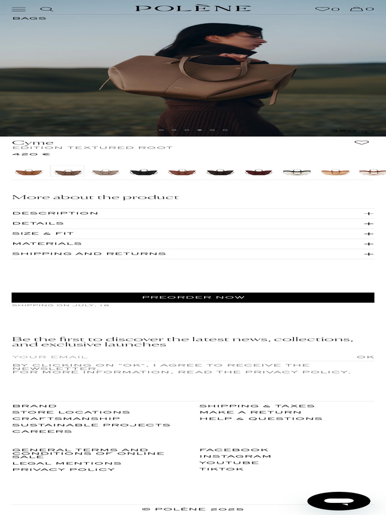 Polène Bag - Cyme - Textured Root | PDF