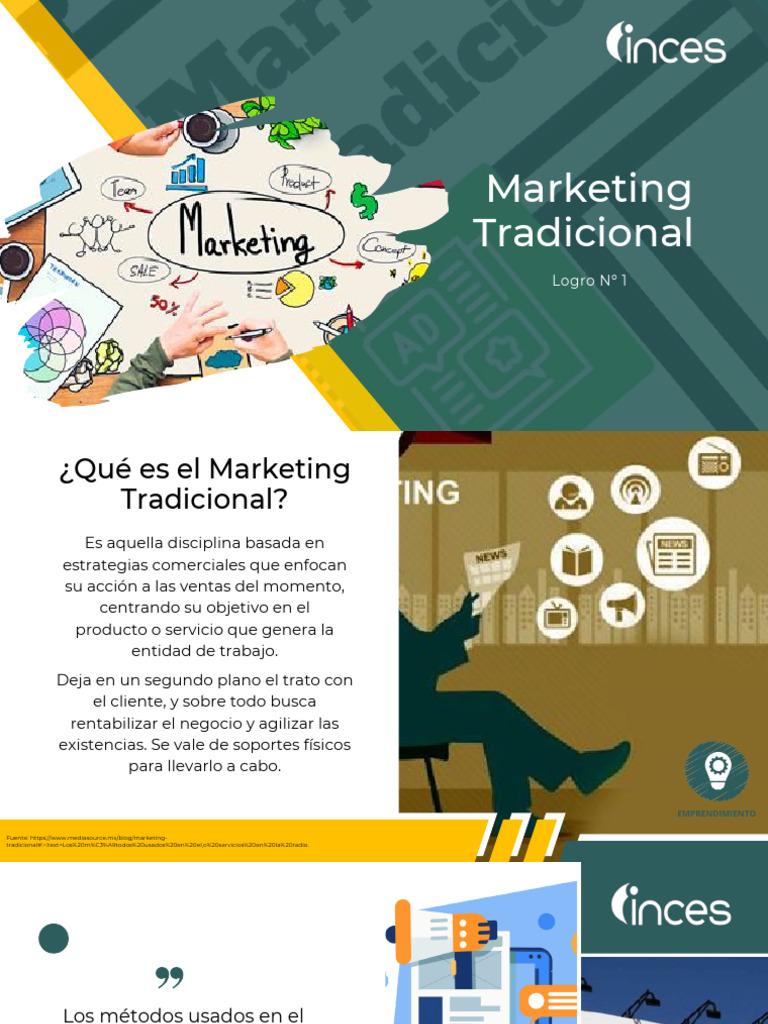 Presentacion Marketing Tradicional | PDF | Publicidad digital | Marketing