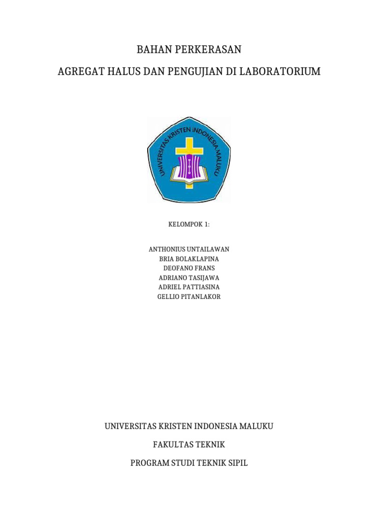 Agregat Halus Dan Pengujian Lab UKIM | PDF