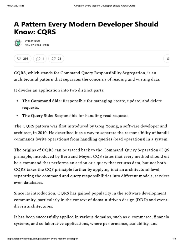 CQRS | PDF