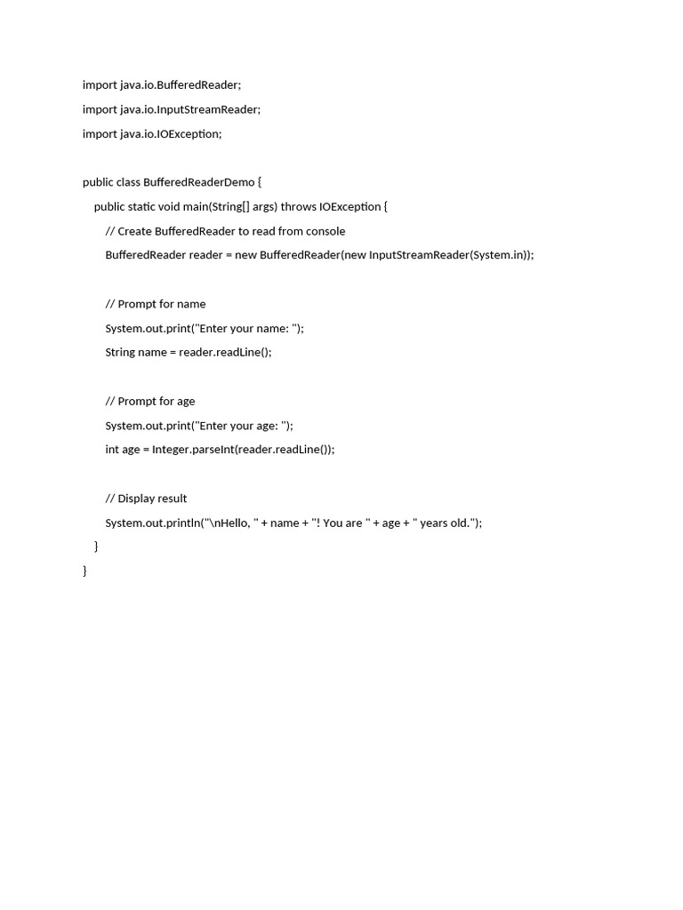 Buffered Reader | PDF