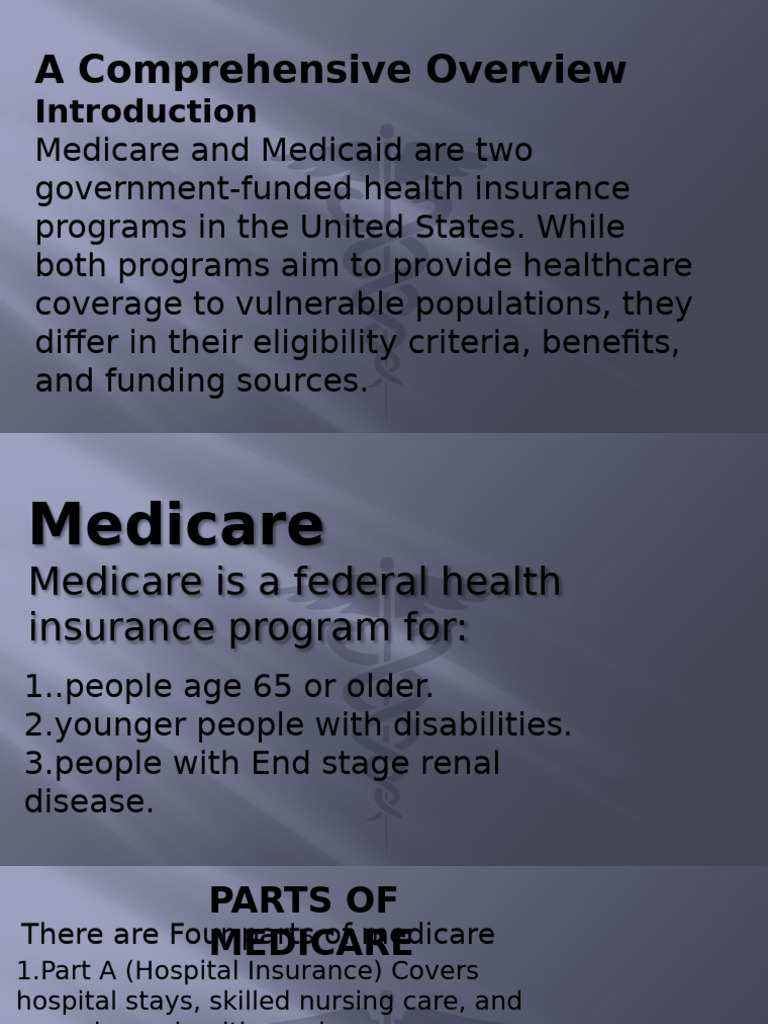 Medicare vs. Medicaid: Key Differences | PDF