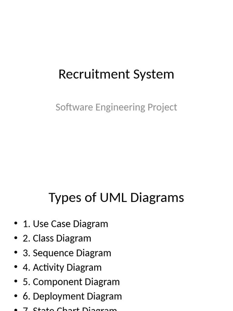 Recruitment System Presentation | PDF | Recruitment | Use Case