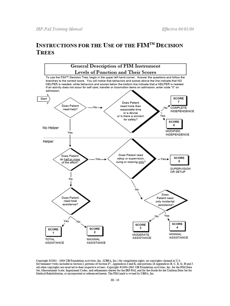 FIM Instrument Level | PDF | Oral Hygiene | Prosthesis