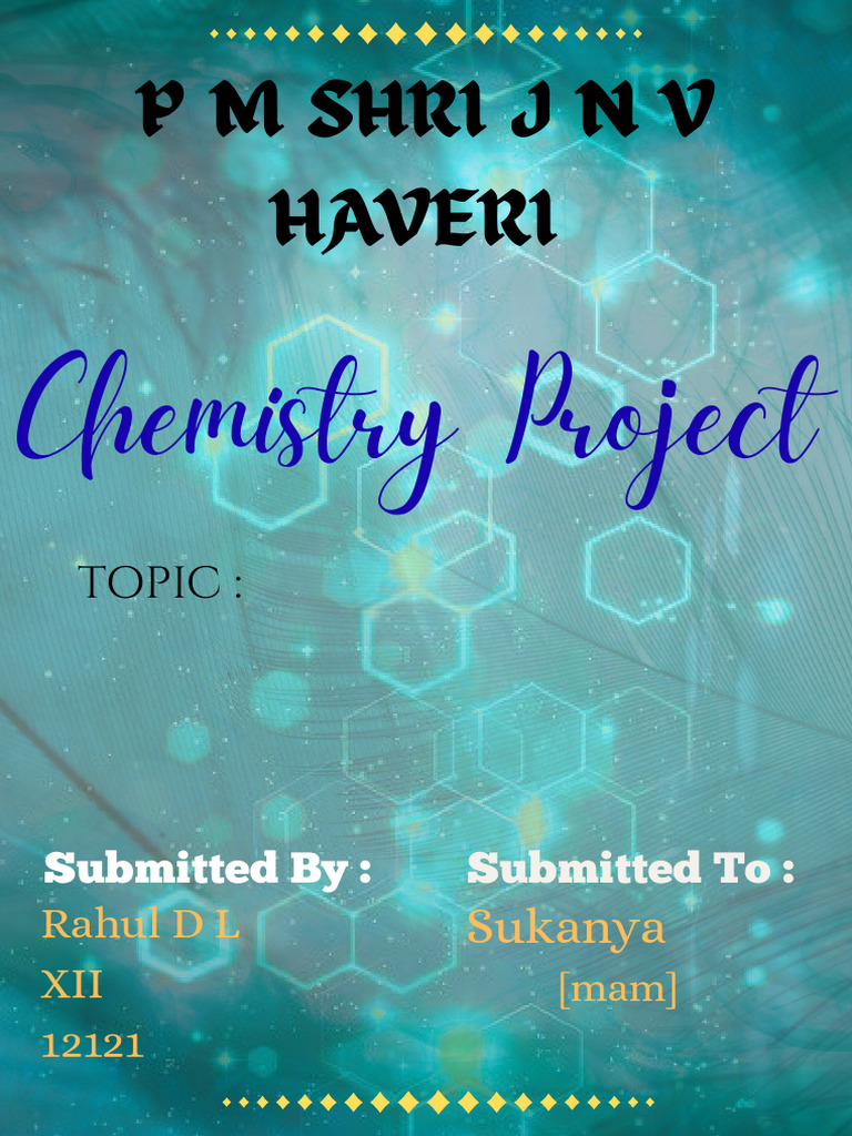 Chemistry Project | PDF