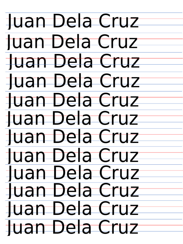 Tracing Name Template | PDF