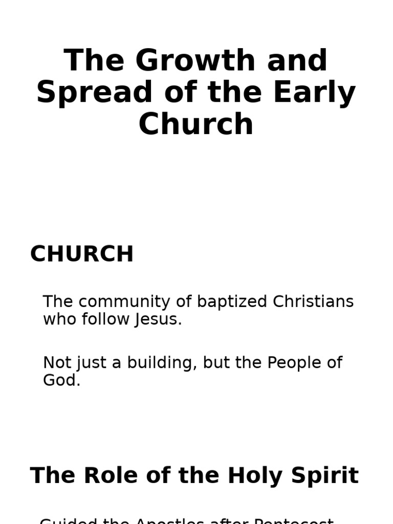 Growth of the Early Church | PDF | Catholic Church | Pope