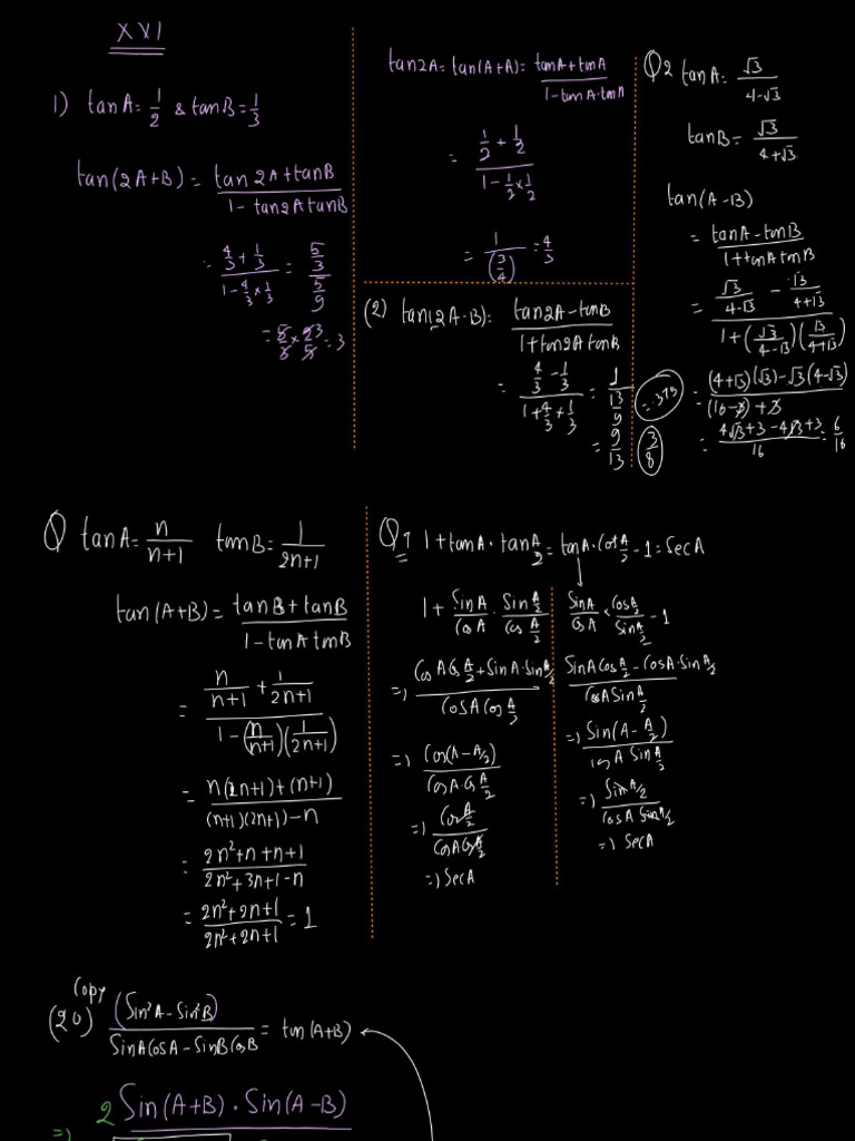 Trigonometry Phase 1 - L-08 (Class Notes) - Two Thetha, Three Thetha ...