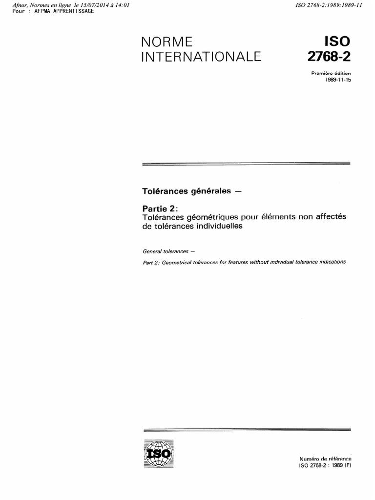 2 Iso 2768-2 | PDF