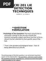 Types of Questions in Polygraph Tests | PDF | Polygraph | Psychology