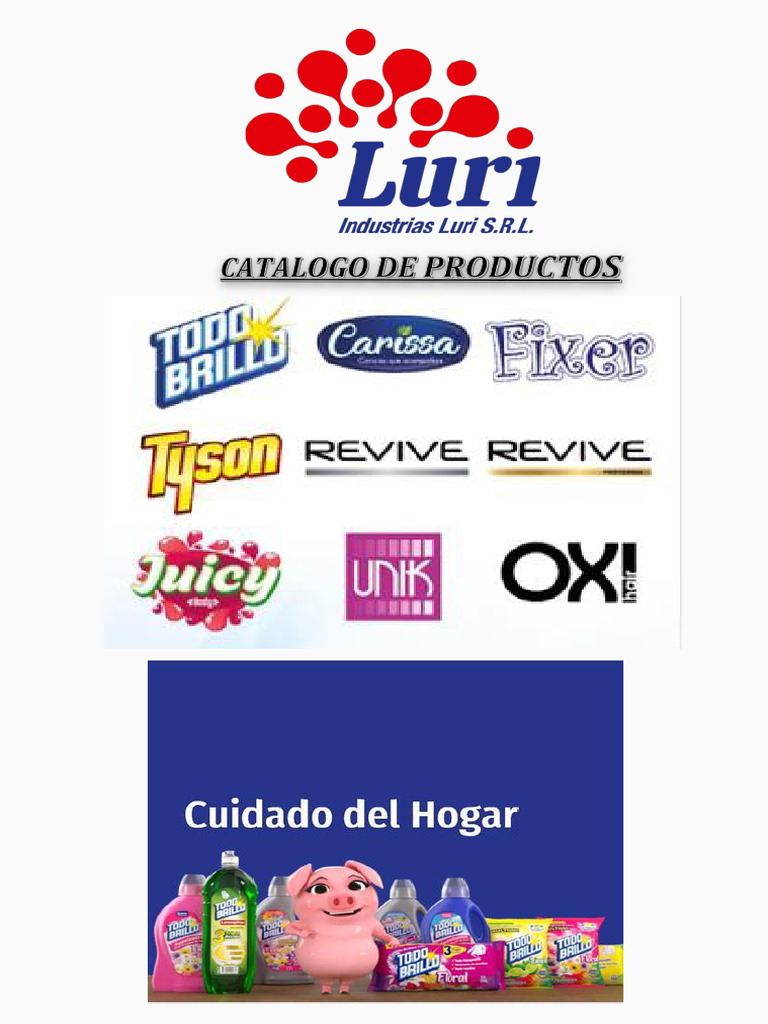 Productos Luri 950 en Distribución | PDF | Detergente | Limpieza