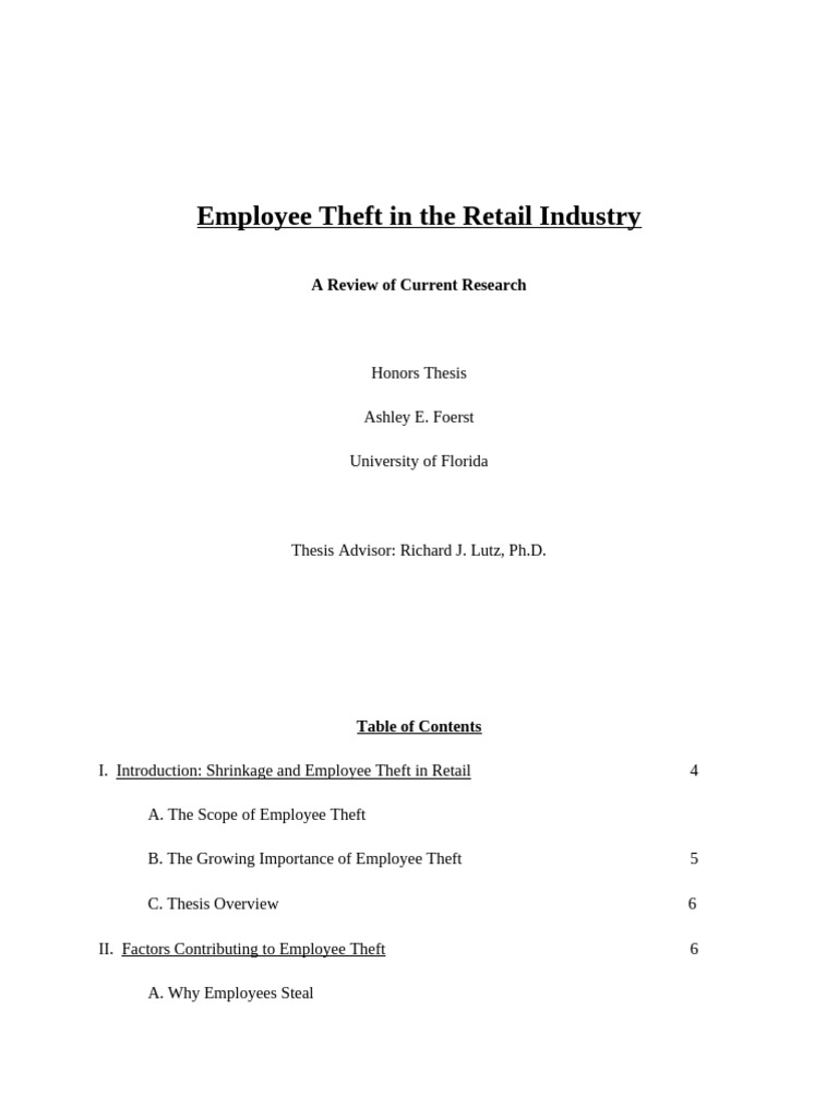 Understanding Employee Theft in Retail | PDF | Theft | Embezzlement