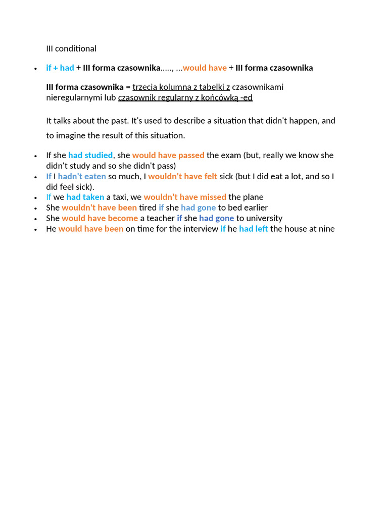 III Conditional | PDF