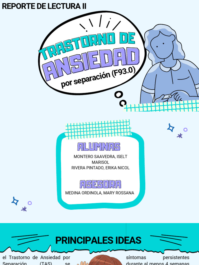 Presentacion Salud Mental Depresion Ansiedad Ilustrado Azul | PDF ...