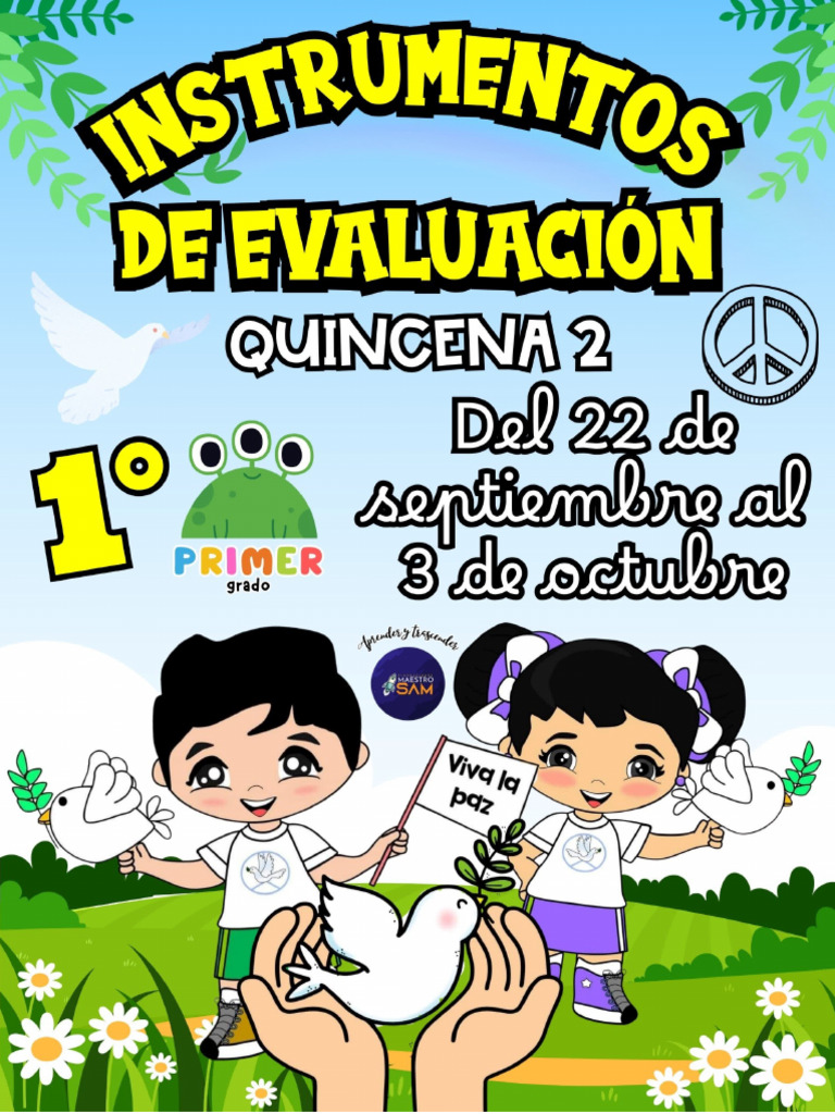 q2 Primer Grado Instrumentos de Evaluación Pms 25-26 | PDF | Aprendizaje | Aprendizaje en base a ...